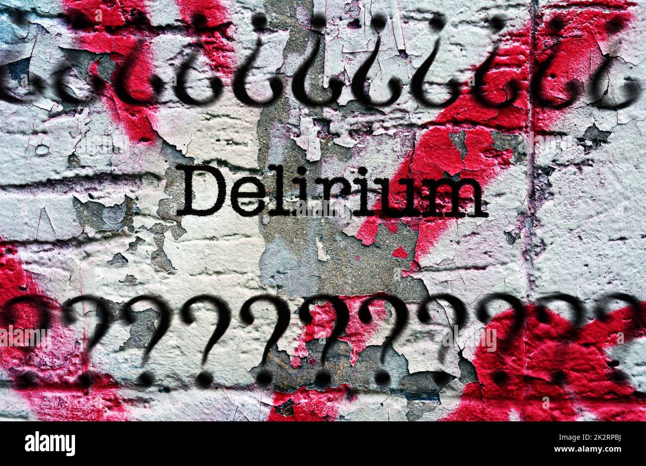 Delirium text hi-res stock photography and images - Alamy