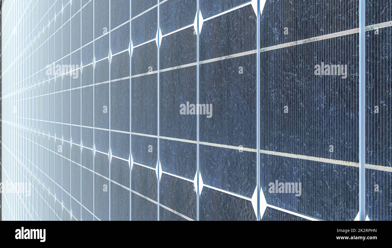 illustration of a modern perovskite high performance solar cell module ...