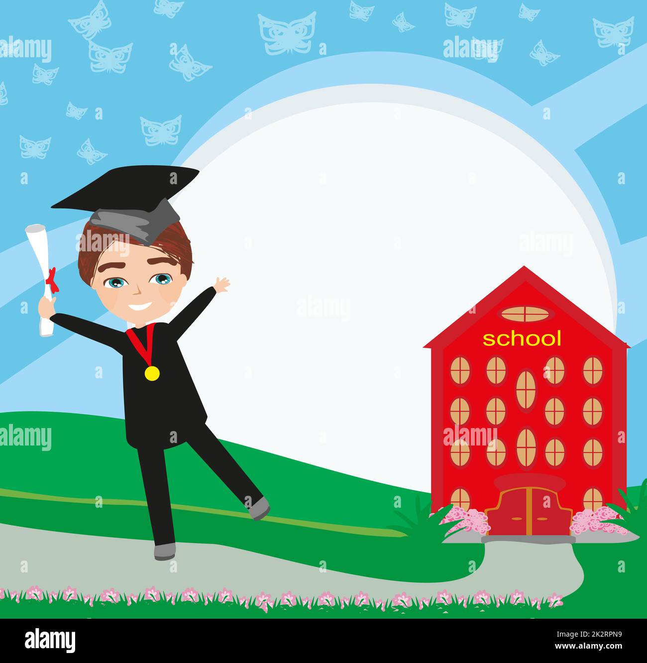 School-College Graduation - Boy Stock Photo - Alamy