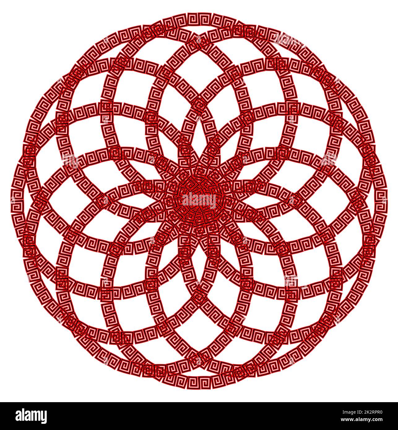 Circular Knot Style Pattern Stock Photo - Alamy