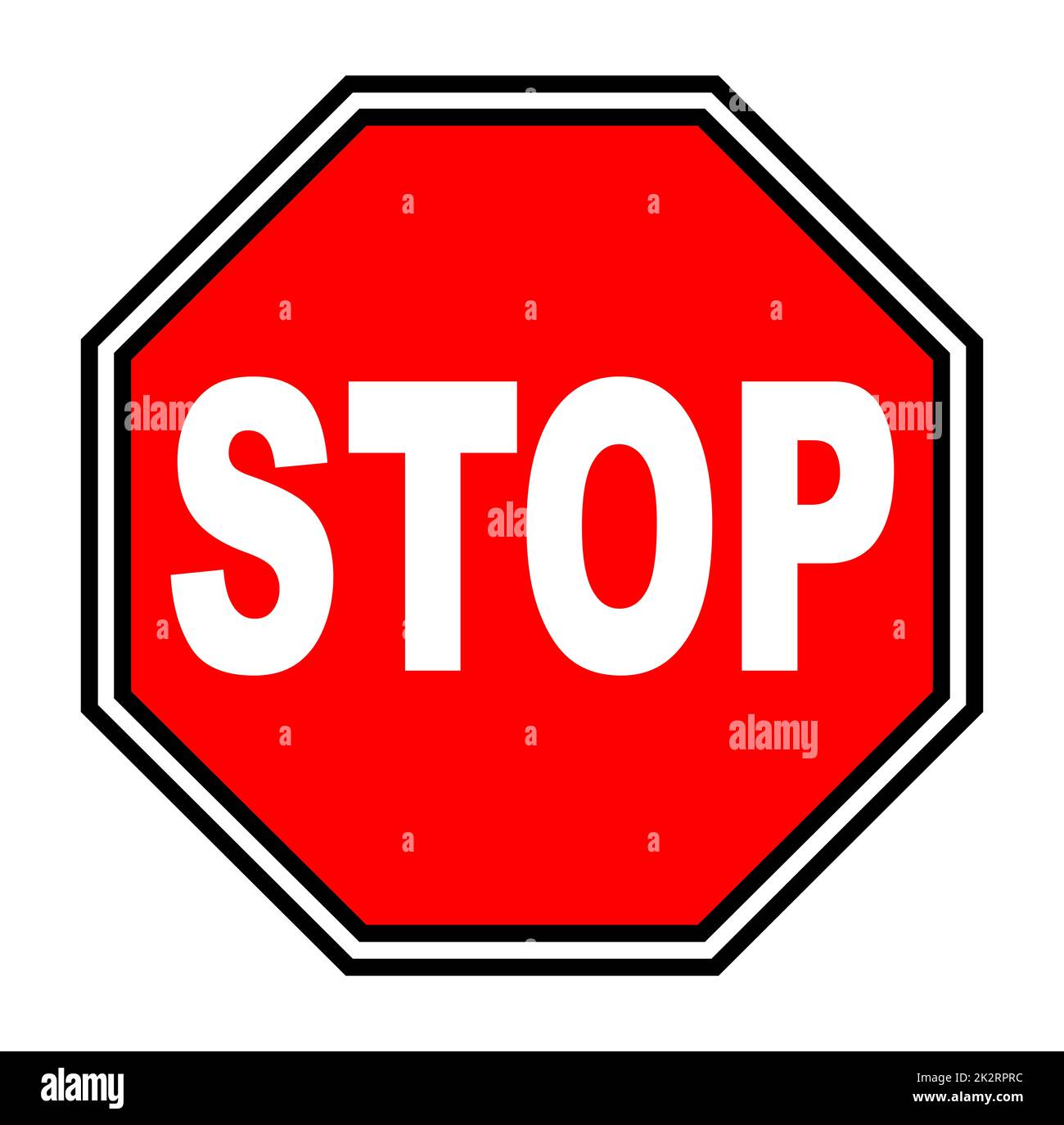 Typical Stop Sign Stock Photo - Alamy
