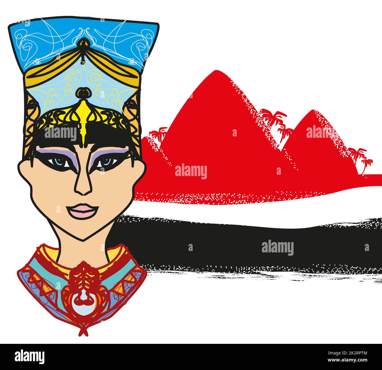 Egyptian queen - abstract banner Stock Photo - Alamy