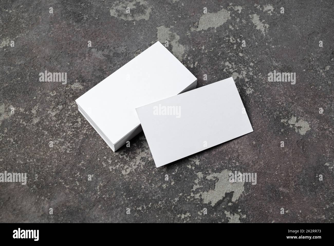 Photo of blank business cards. Template for your design Stock Photo - Alamy