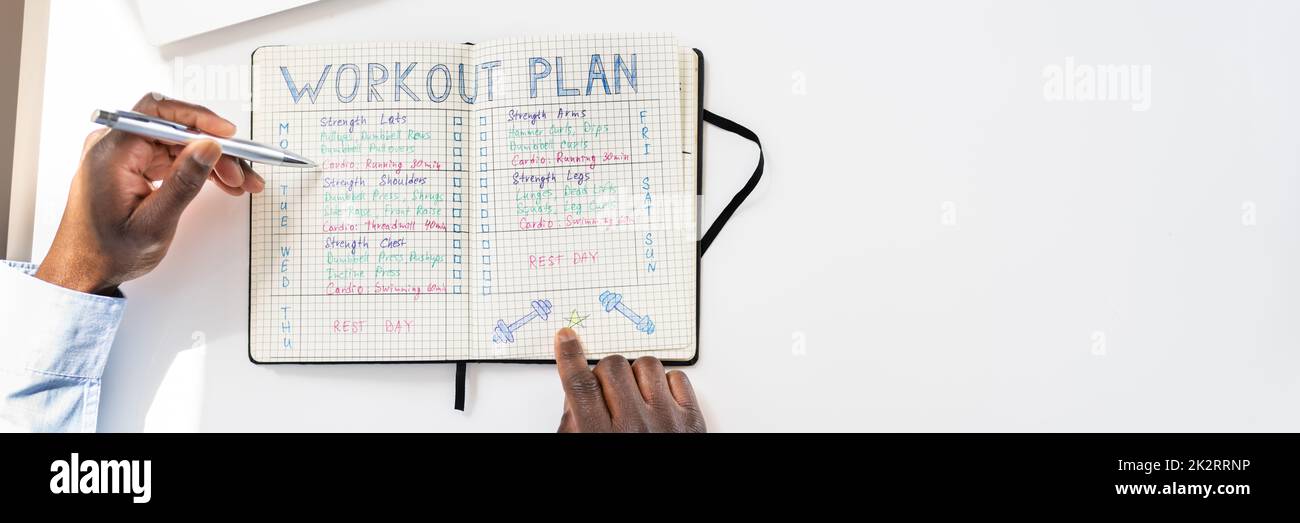 Planning workout hi-res stock photography and images - Alamy