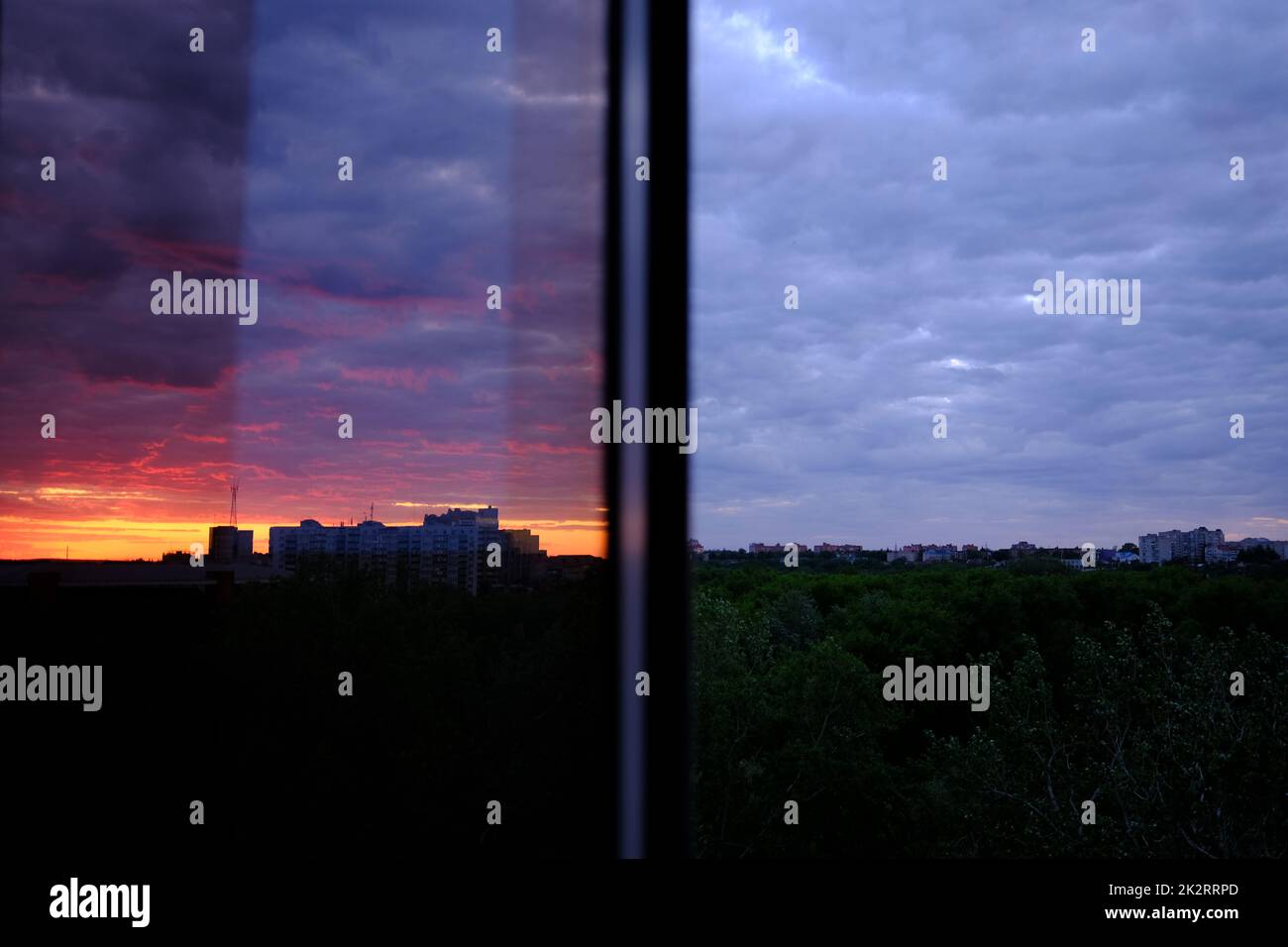 Sunset glass windows hi-res stock photography and images - Alamy