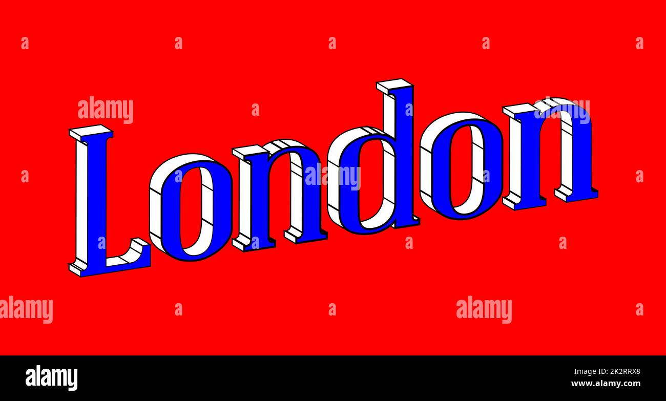Red letters white outline hi-res stock photography and images - Alamy