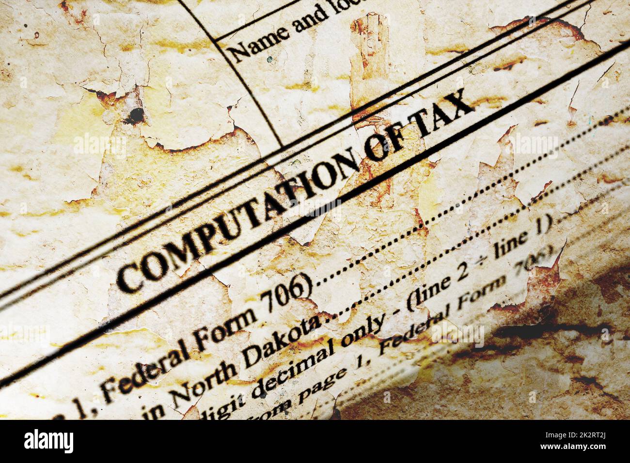 Computation of tax Stock Photo - Alamy