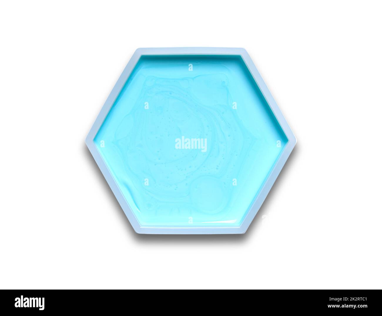 Hair Conditioner Liquid in hexagonal molecular shaped container on ...