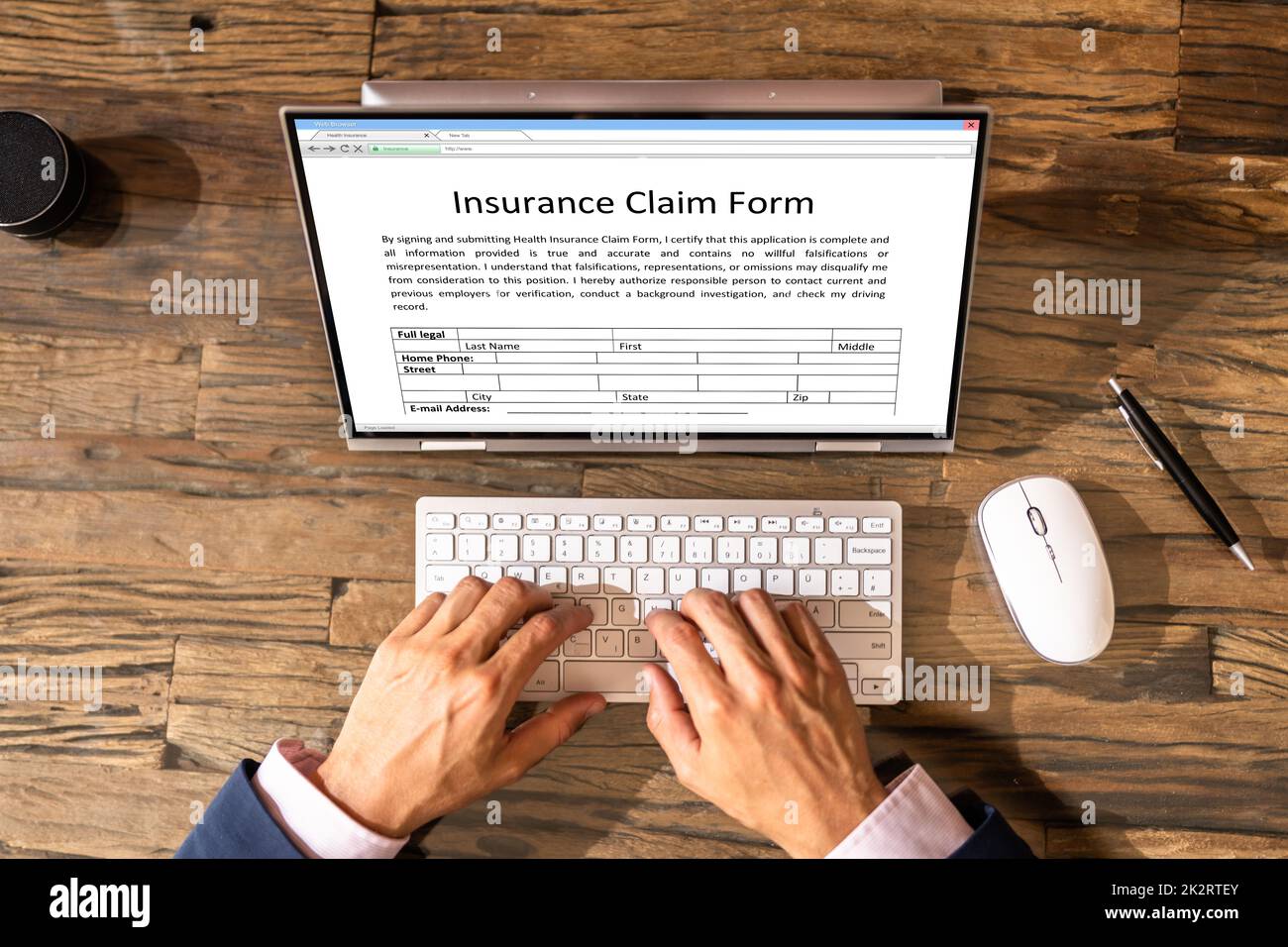 Worker Accident Insurance Disability Compensation Stock Photo - Alamy