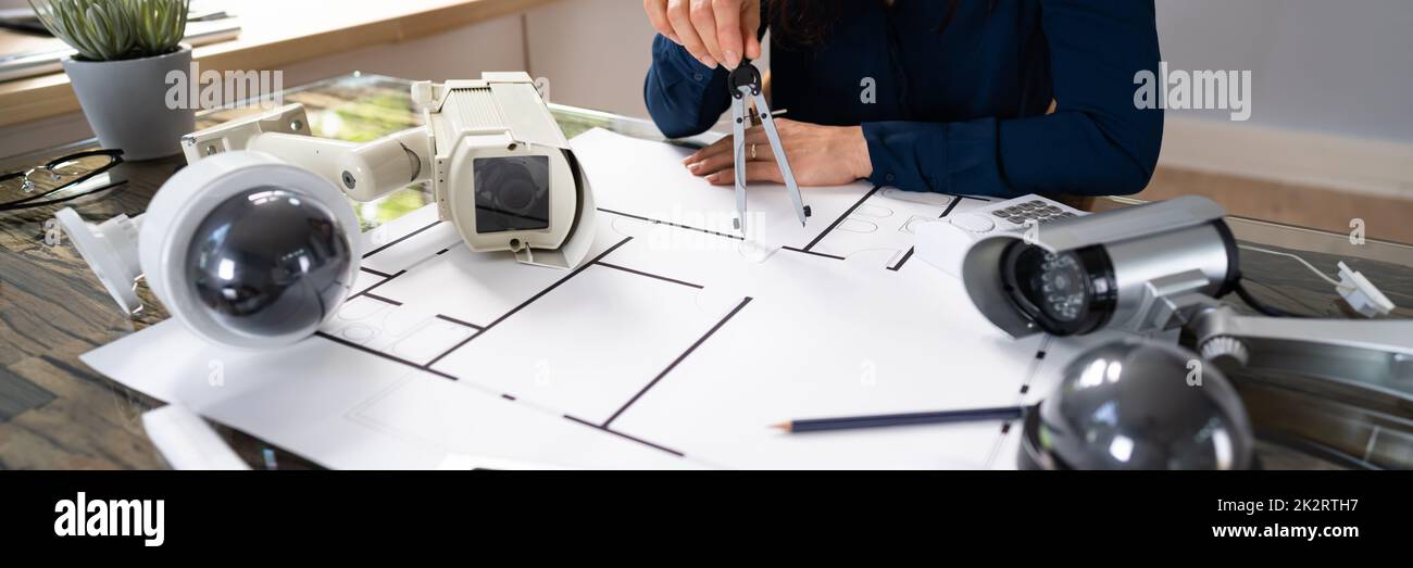 Close-up Of An Architect's Hand Drawing Blueprint Stock Photo - Alamy