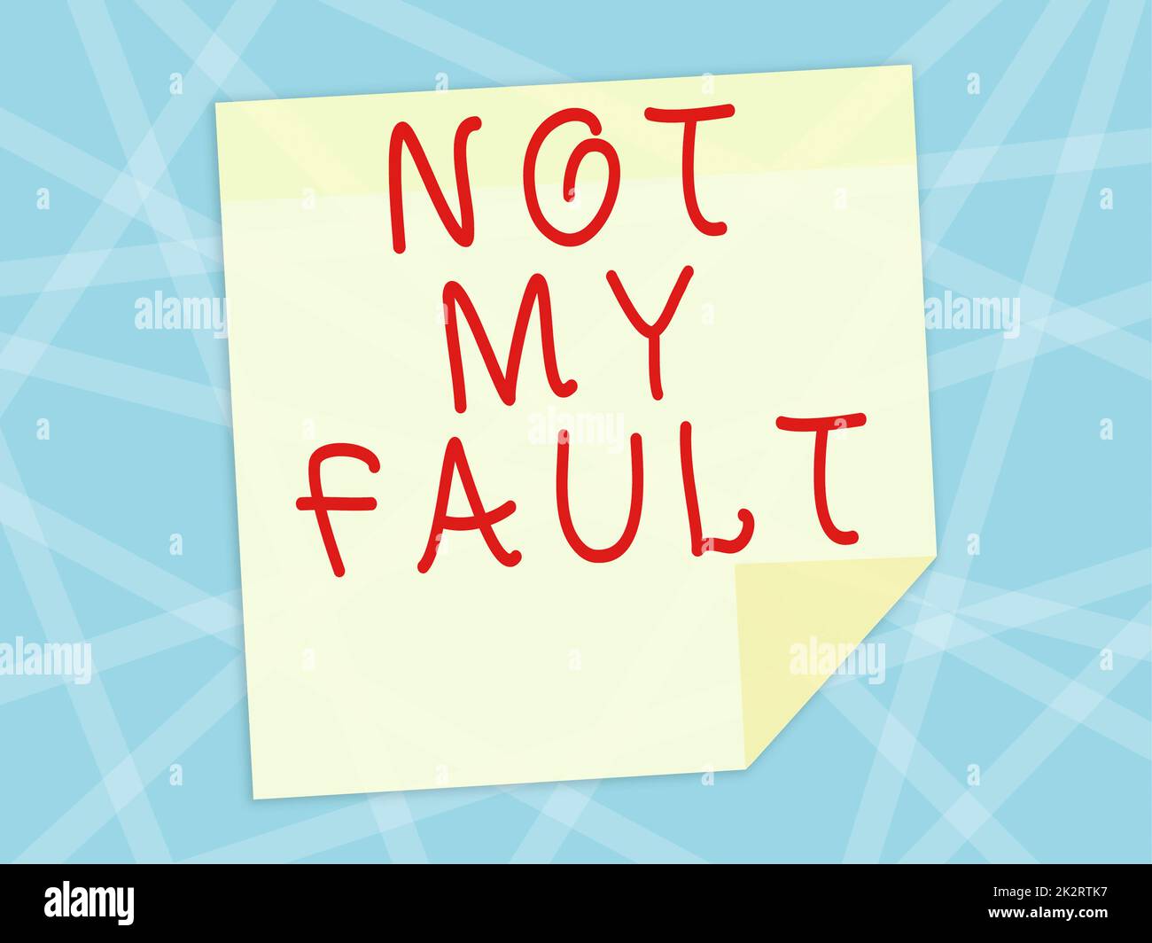 Conceptual caption Not My Fault. Business concept To make excuses to ... Conceptual caption Not My Fault. Business concept To make excuses to ...