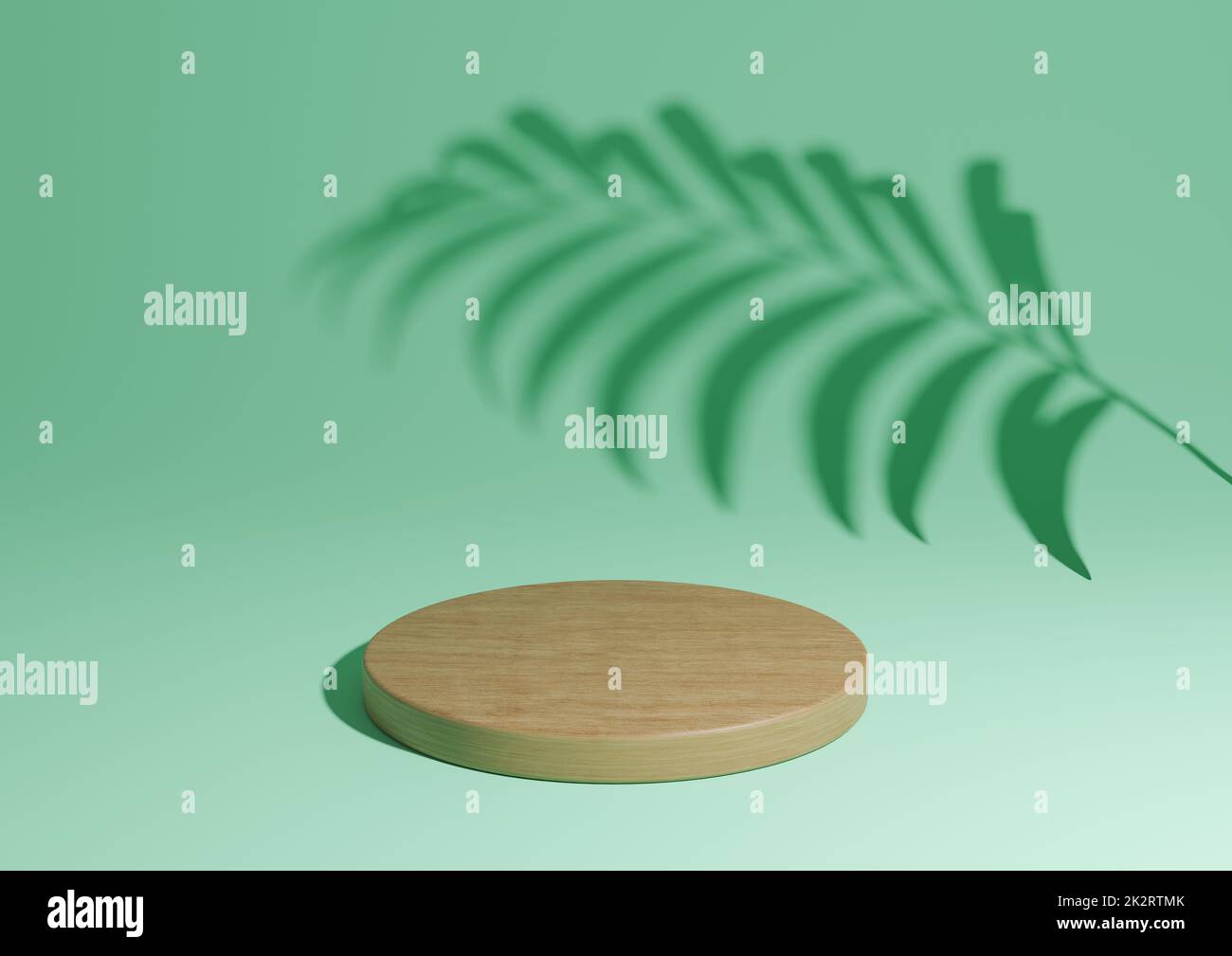 Bright turquoise green simple 3D render minimal natural product display ...