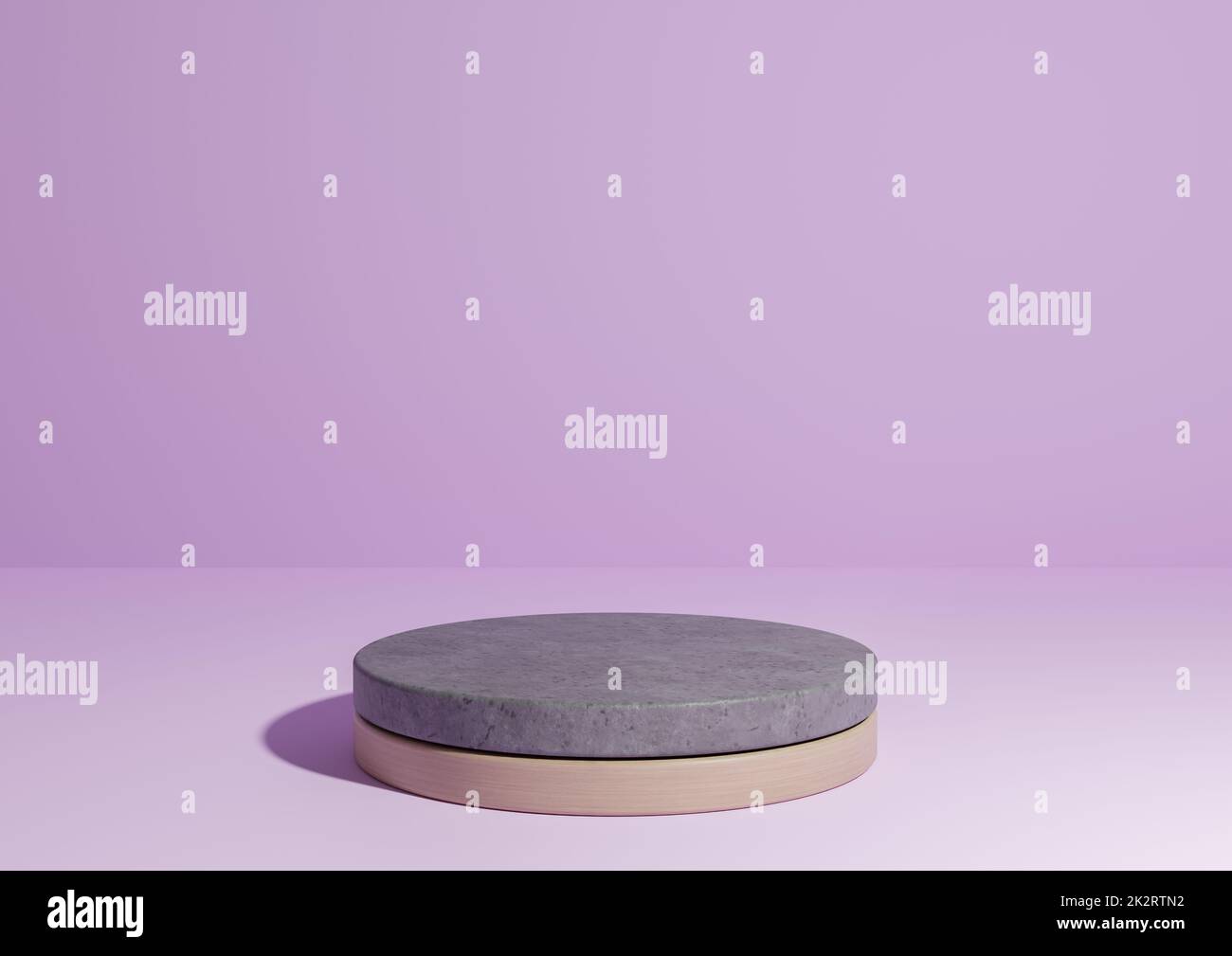 Light, pastel, lavender purple 3D rendering simple product display ...