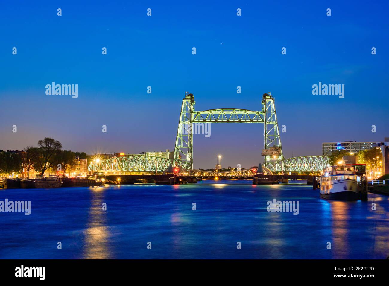 De Hef old railroad bridge in Rotterdam, Netherlands Stock Photo - Alamy