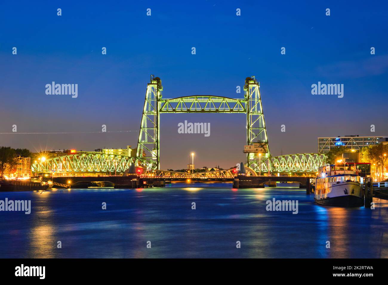 De Hef old railroad bridge in Rotterdam, Netherlands Stock Photo - Alamy