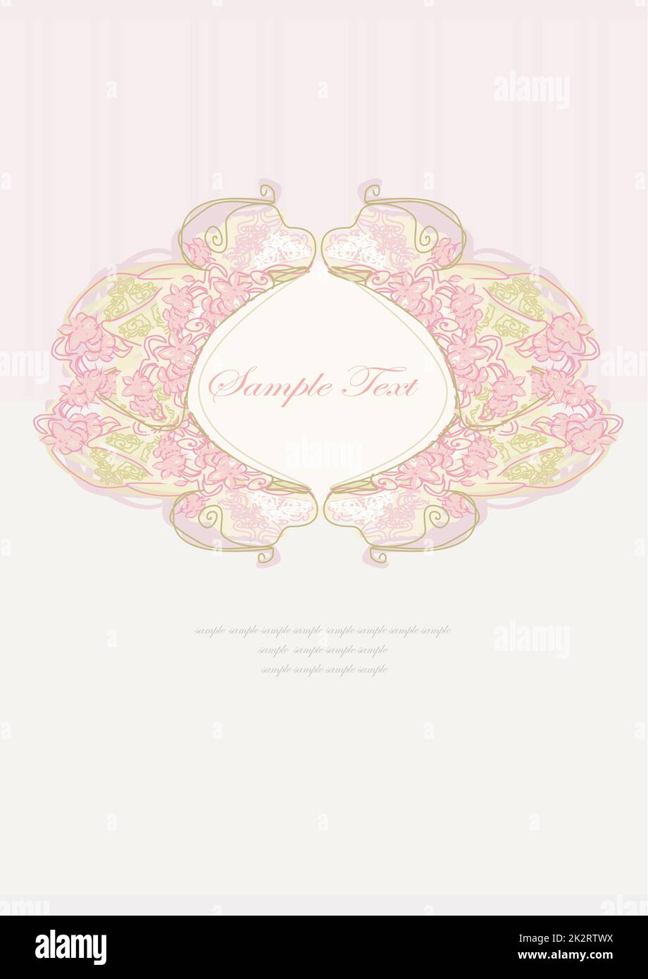 frame invitation card Stock Photo - Alamy