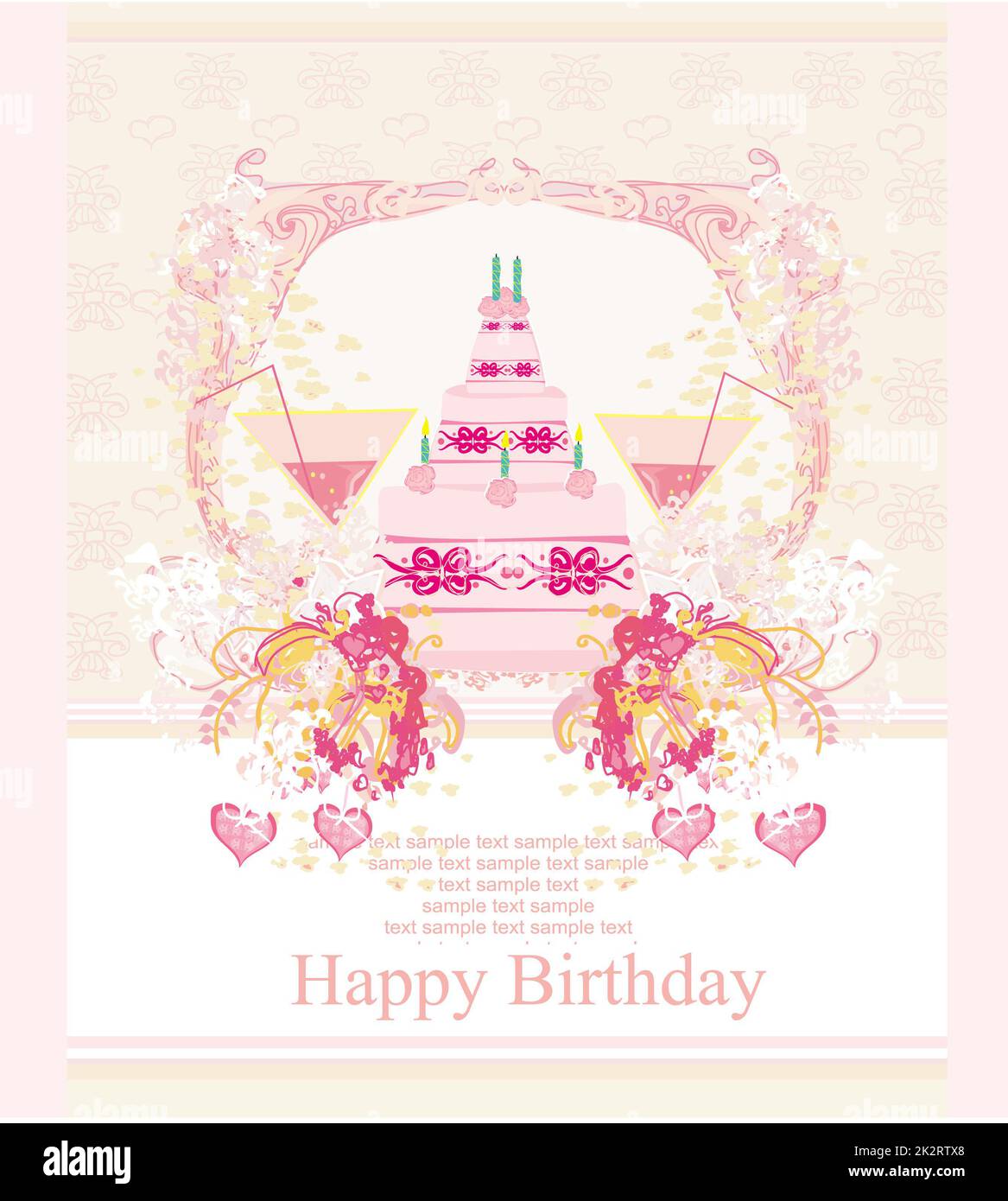 Happy Birthday Card Stock Photo - Alamy