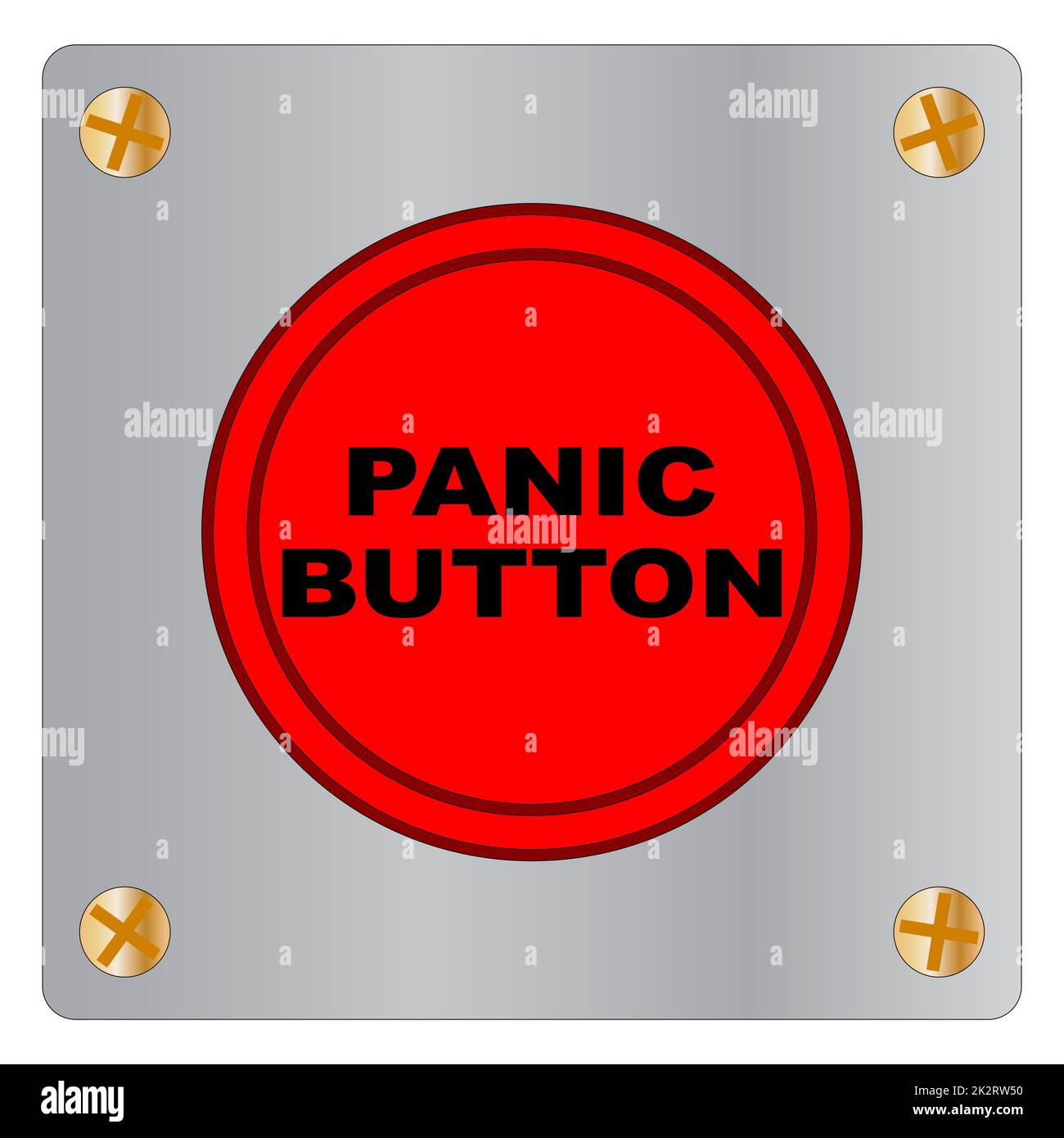 Panic Button Button Stock Photo - Alamy