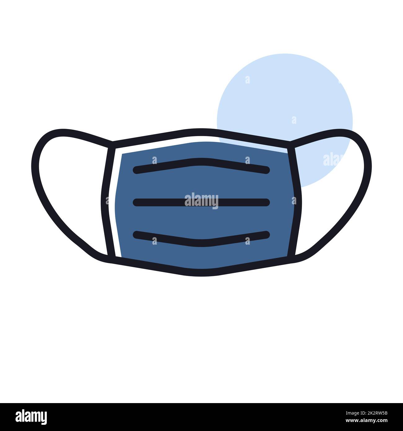 Medical mask vector icon. Medical sign Stock Photo - Alamy