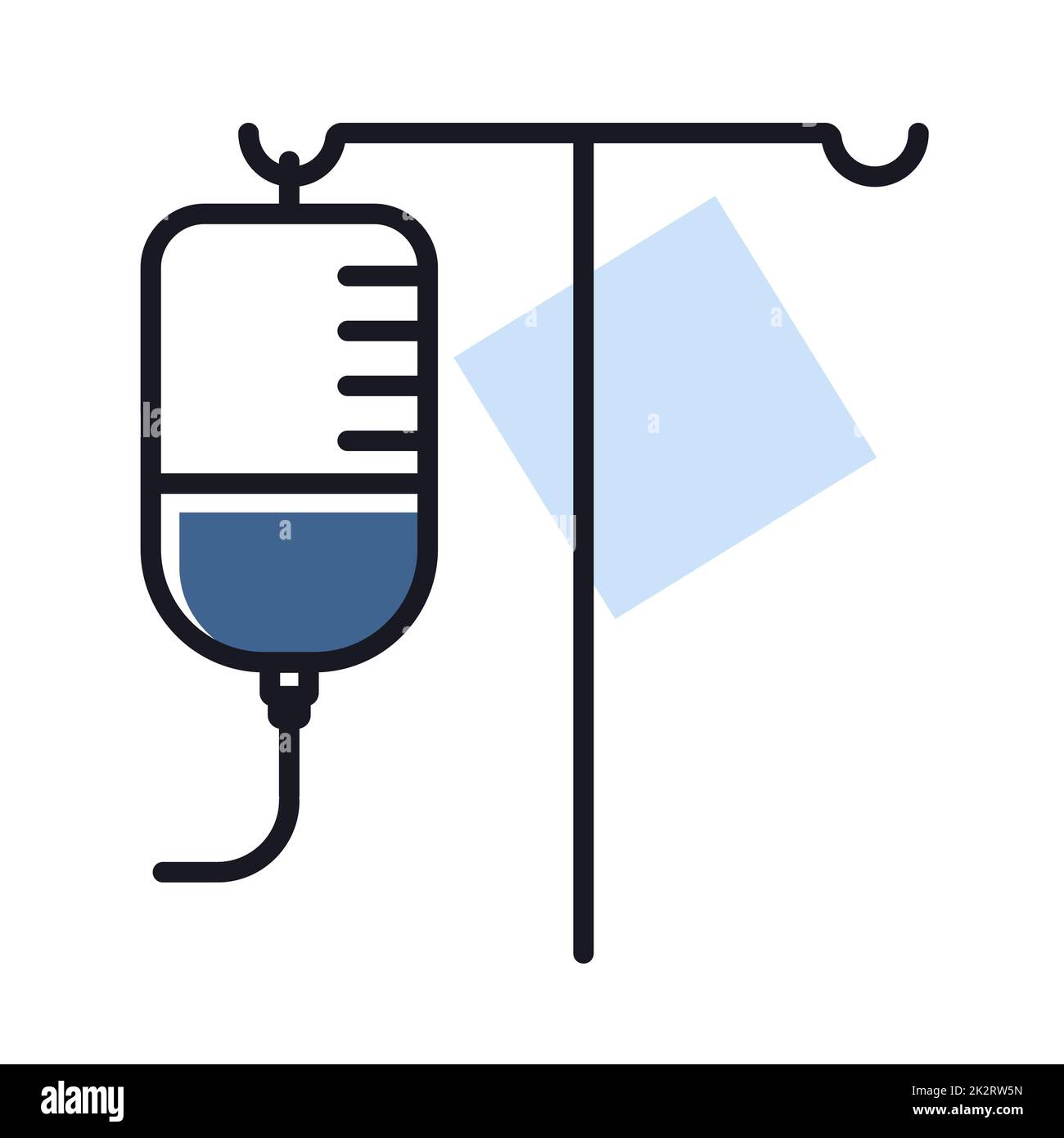 IV Stand vector icon. Medical sign Stock Photo - Alamy