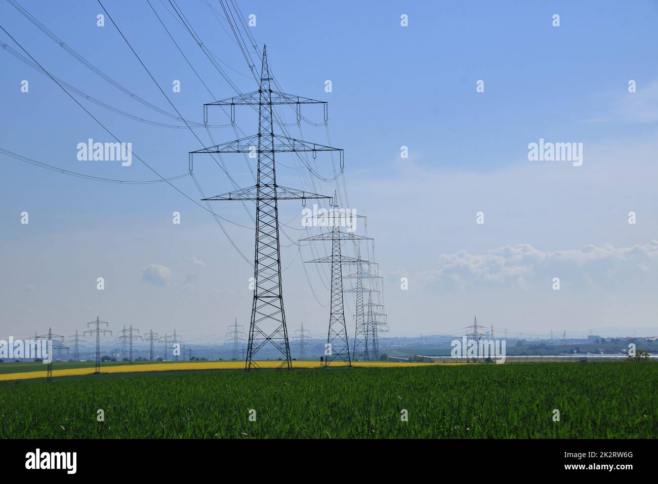 High voltage pylons electro hi-res stock photography and images - Alamy