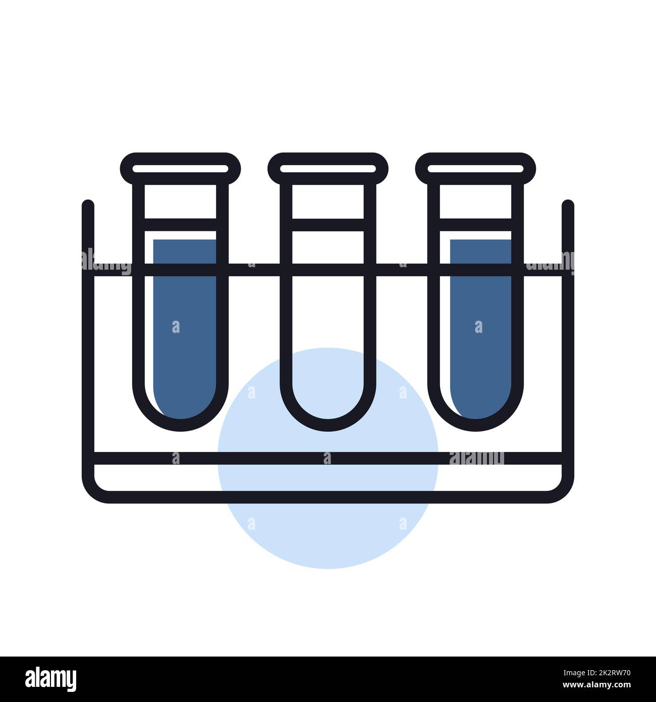 Test tubes vector icon. Medical sign Stock Photo - Alamy