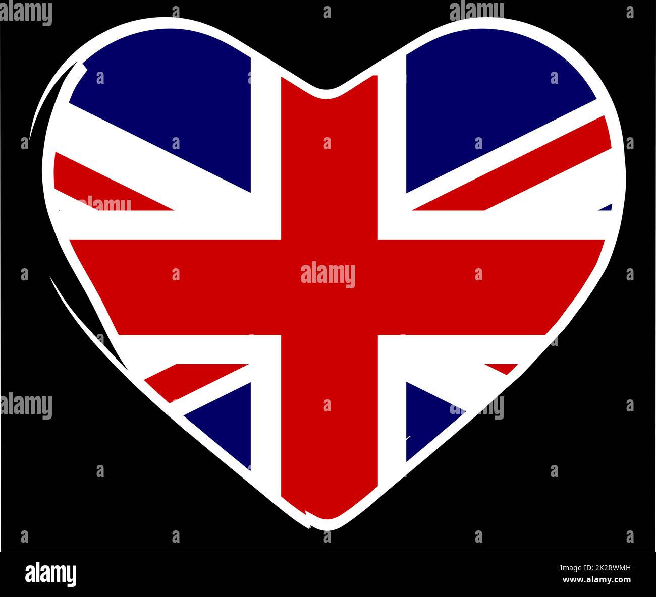 Heart of union jack hi-res stock photography and images - Alamy