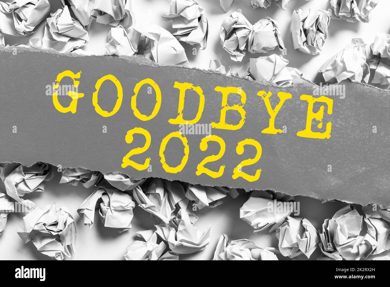Handwriting text Goodbye 2022. Business idea New Year Eve Milestone ...