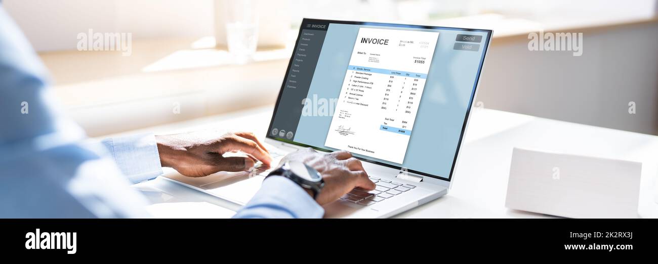 Digital invoices hi-res stock photography and images - Alamy