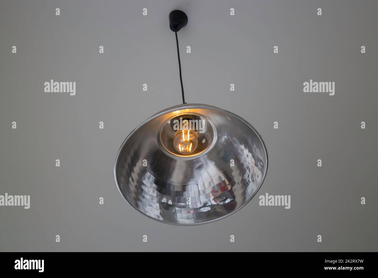 Beautiful retro light lamp decor glowing Stock Photo - Alamy