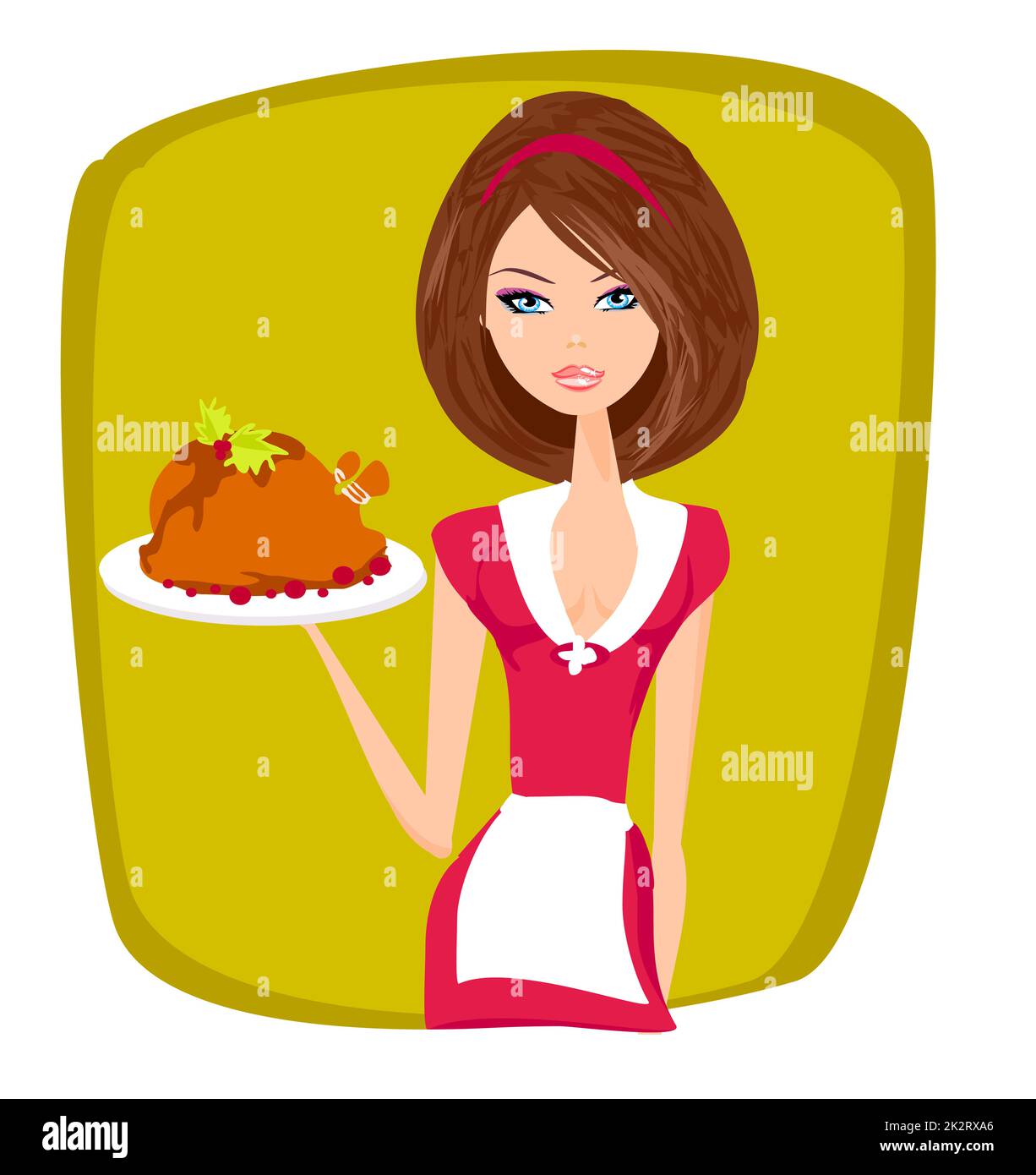 Beautiful happy cheerful woman Cut Out Stock Images & Pictures - Alamy