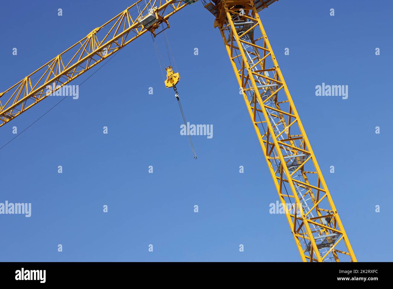 Blue construction crane hi-res stock photography and images - Alamy