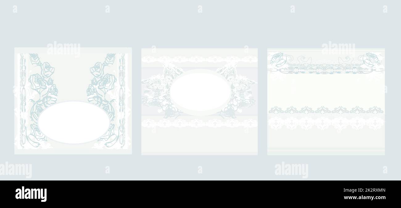 wedding reception card set Stock Photo - Alamy