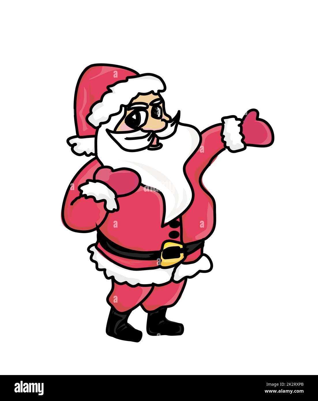 Santa Claus on white background Stock Photo - Alamy
