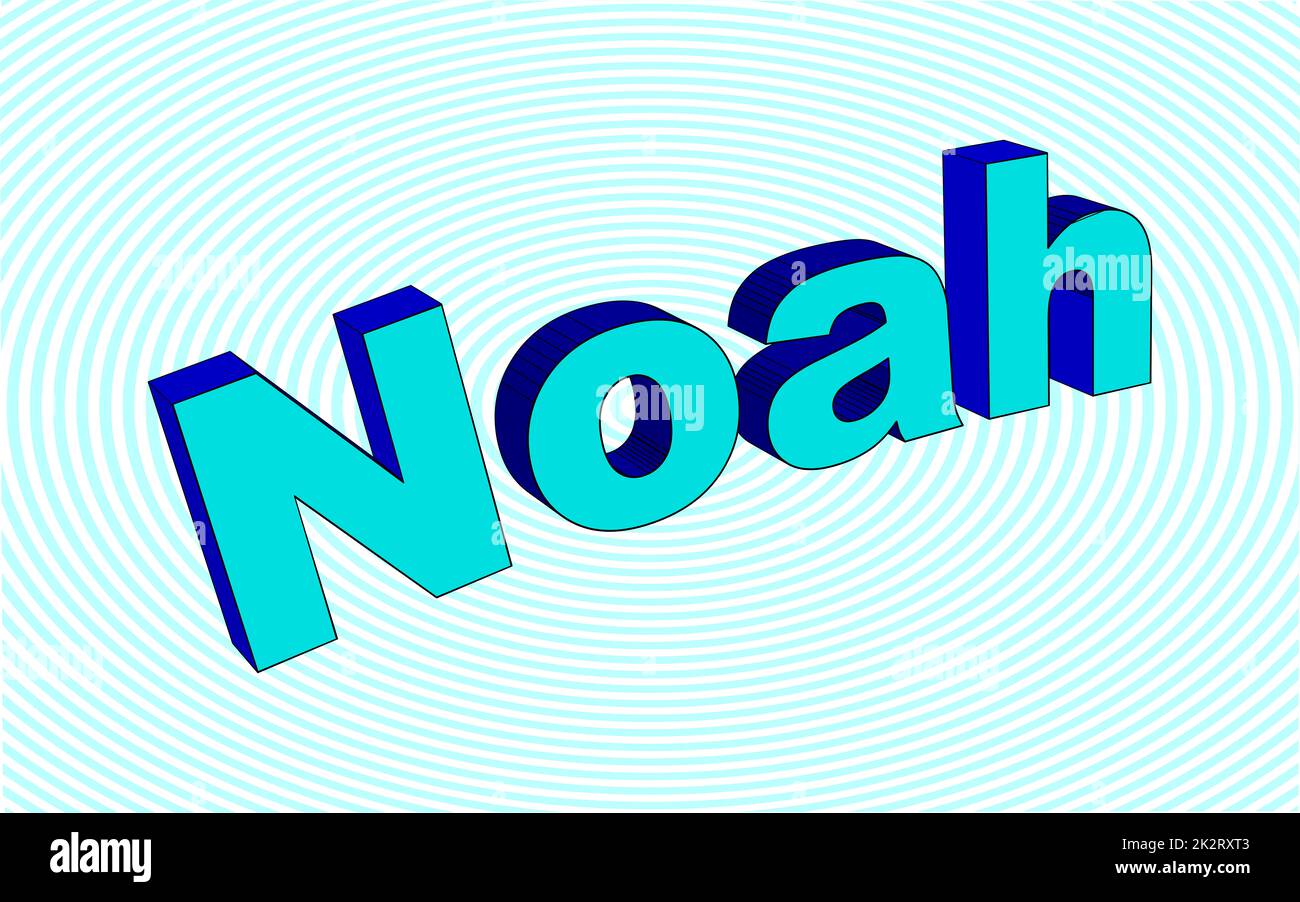 Baby Boy Name Noah Stock Photo - Alamy