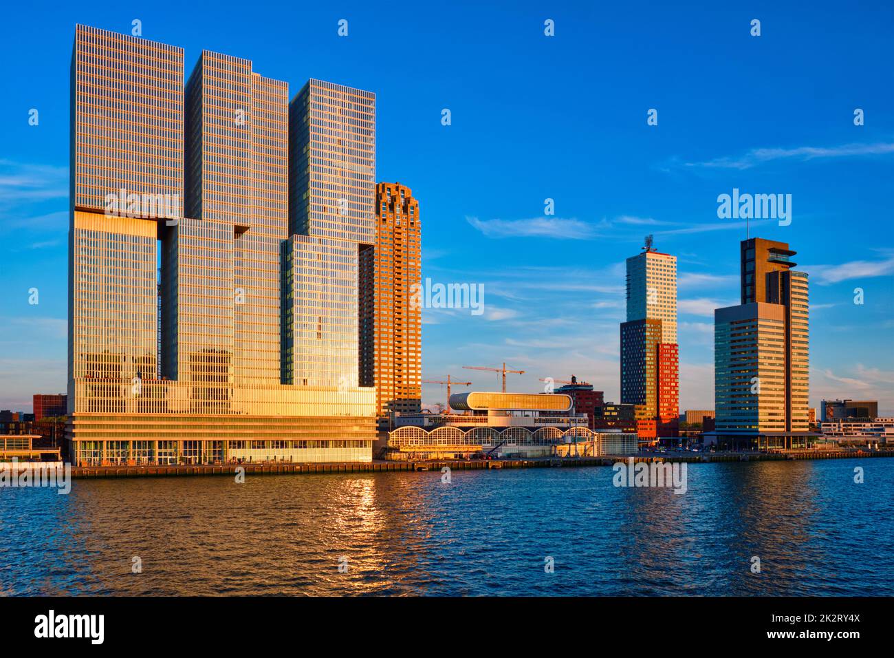 Panoramic skyline skyscrapers rotterdam hi-res stock photography and ...