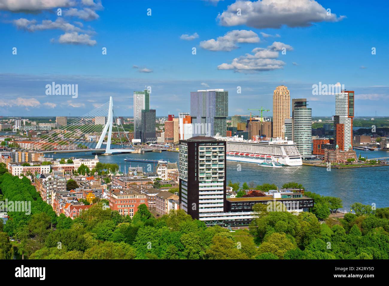 Rotterdam harbour aerial hi-res stock photography and images - Alamy