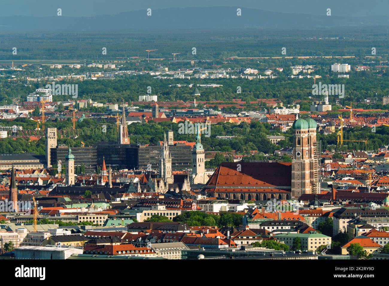 Aerial view of Munich. Munich, Bavaria, Germany Stock Photo - Alamy