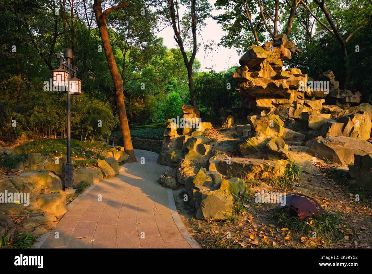 Park in Chengdu, China Stock Photo - Alamy