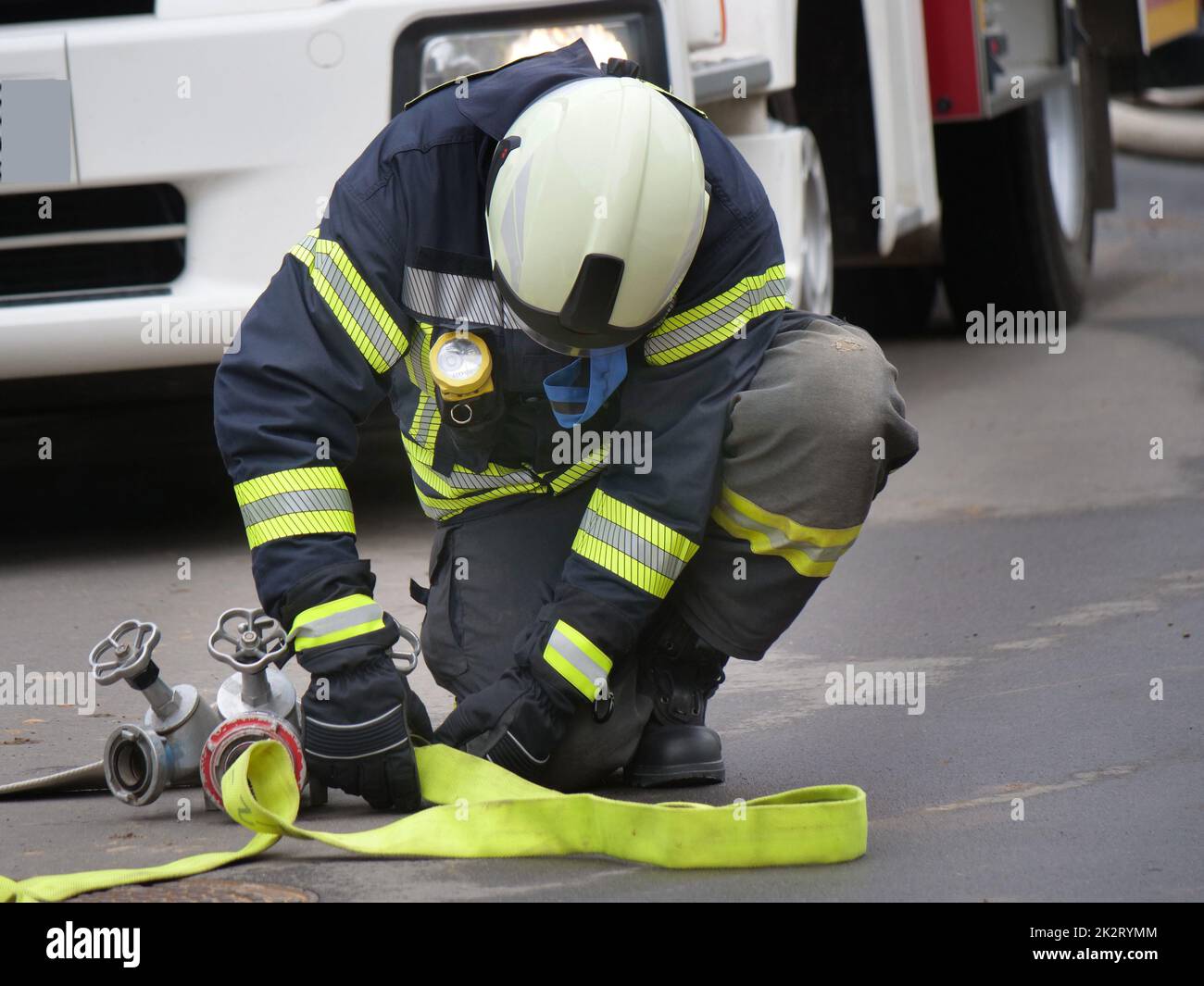 Fire brigade Germany in various actions as a symbolic image Stock Photo ...