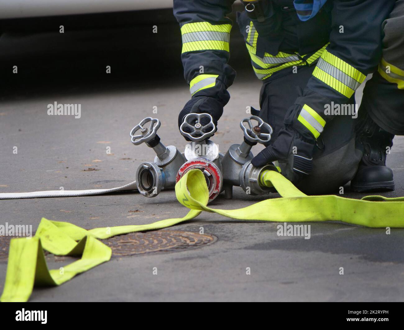 Fire brigade Germany in various actions as a symbolic image Stock Photo ...