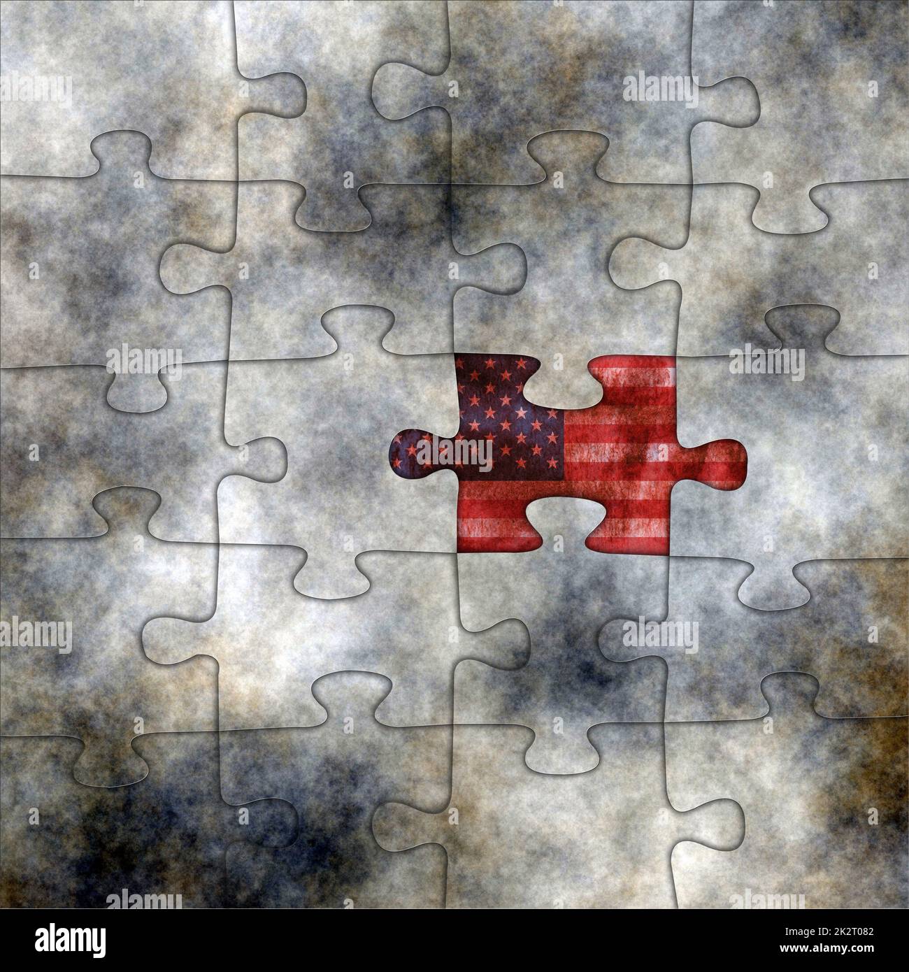 American flag puzzle hi-res stock photography and images - Alamy