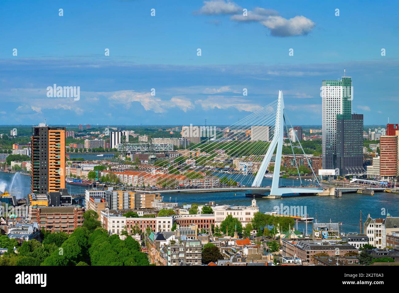 Rotterdam skyline skyscrapers aerial hi-res stock photography and ...