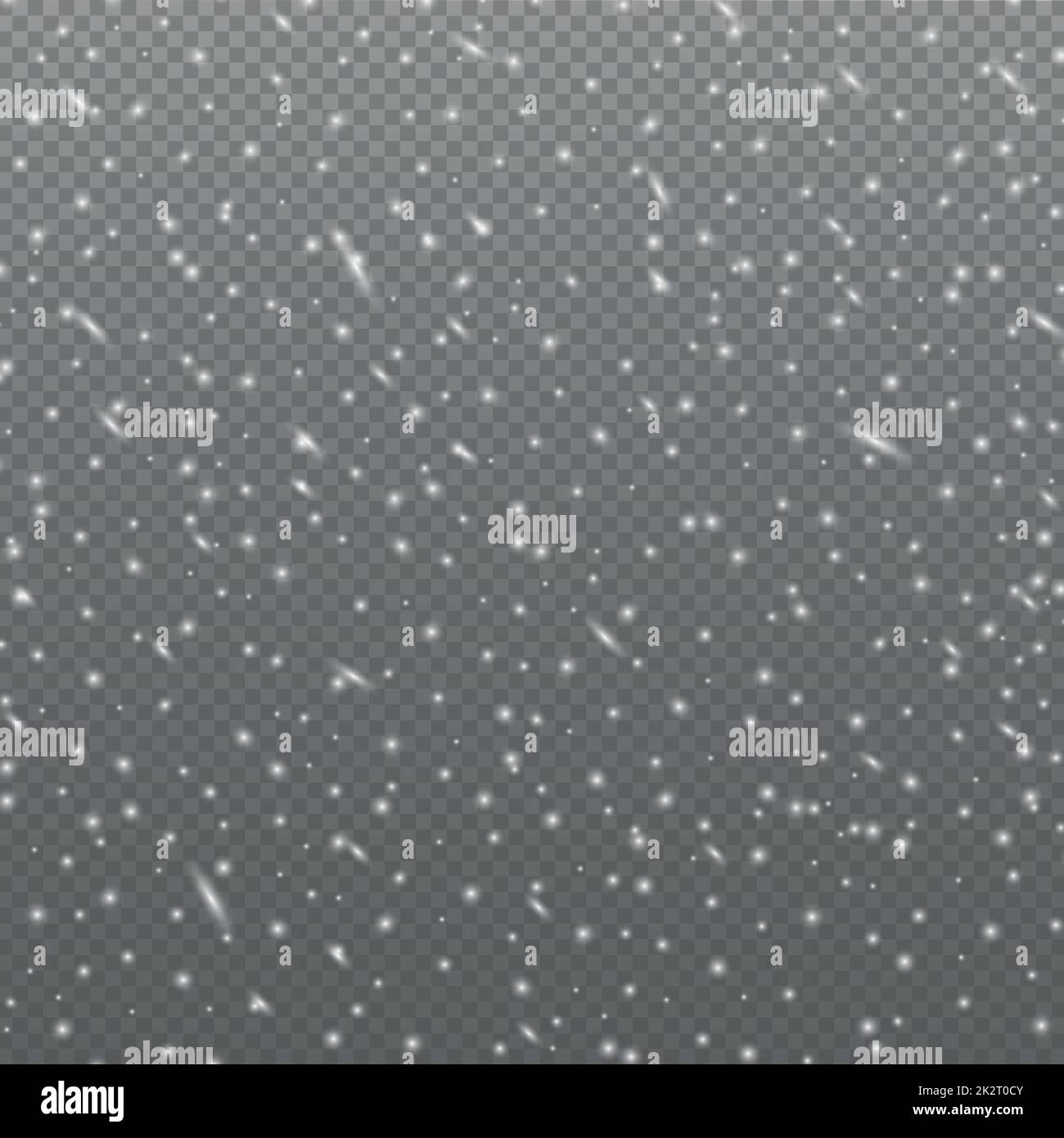 White falling snow on transparent background Stock Vector Image & Art ...