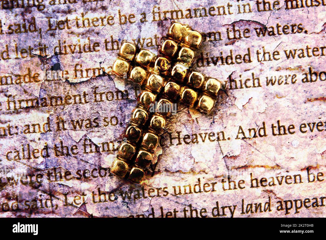 Cross and bible Stock Photo - Alamy