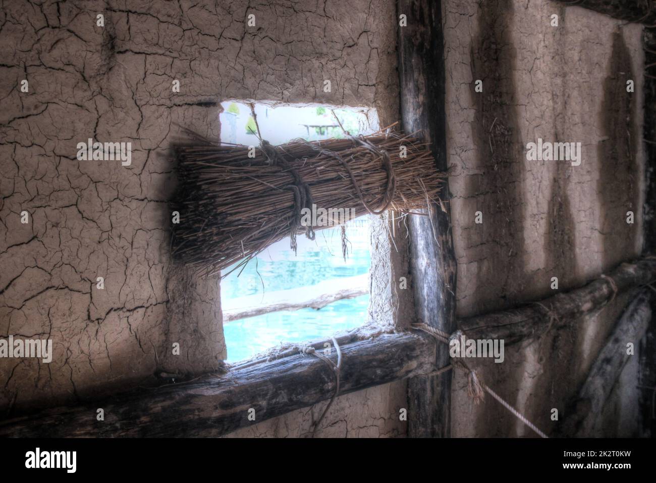 Detail of old window frame Stock Photo - Alamy
