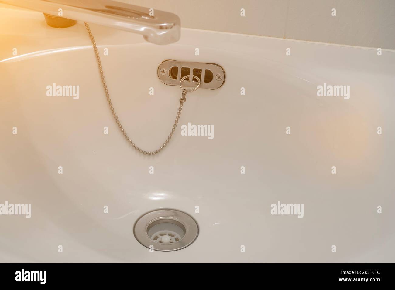 Hygienic wash basin with running clean water from tap faucet Stock ...