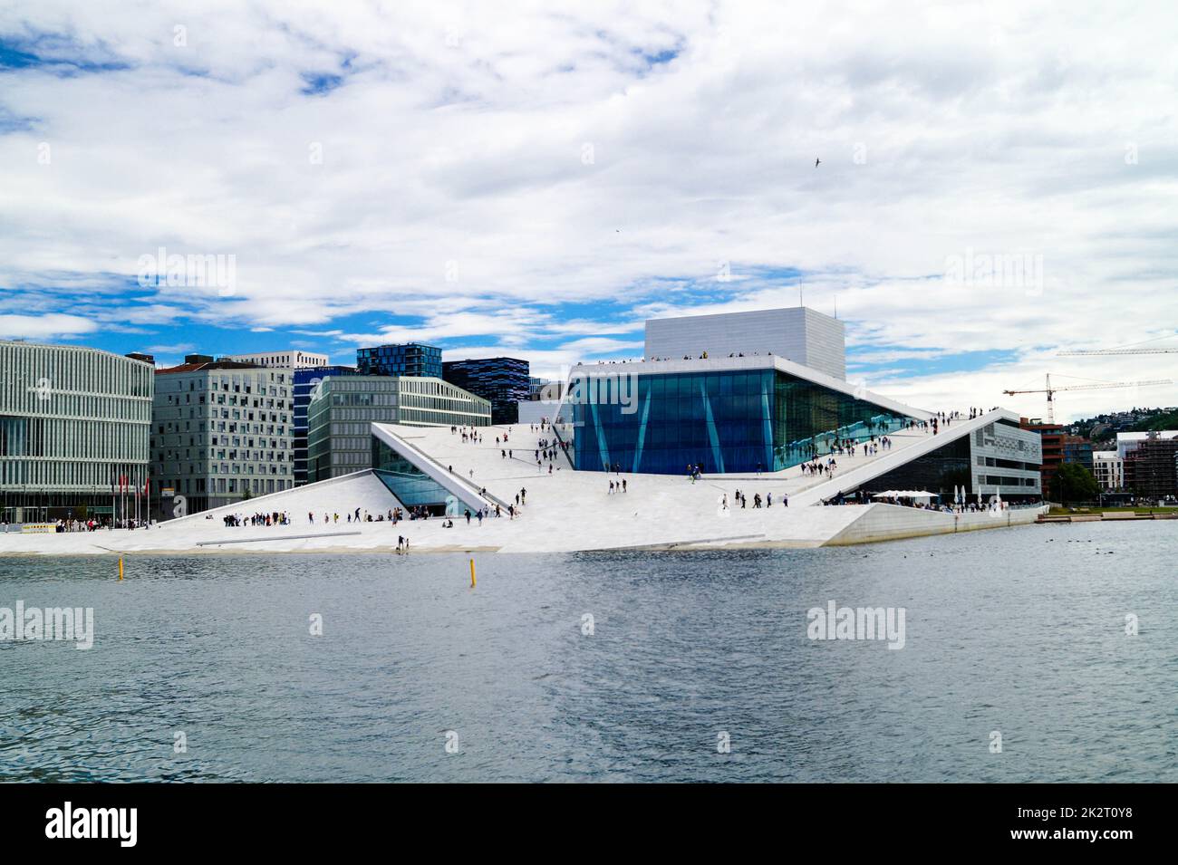 Oslo the capital of Norway from the perspective of the Cruise Terminal ...