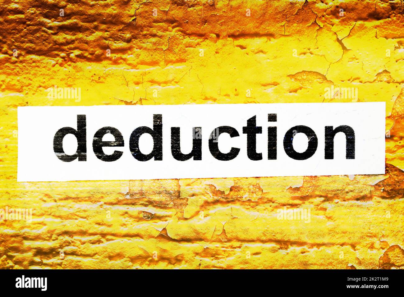Deduction hi-res stock photography and images - Alamy