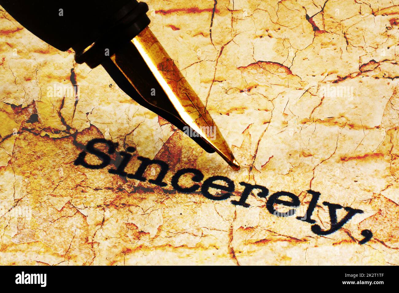 Pen gold text on hi-res stock photography and images - Alamy